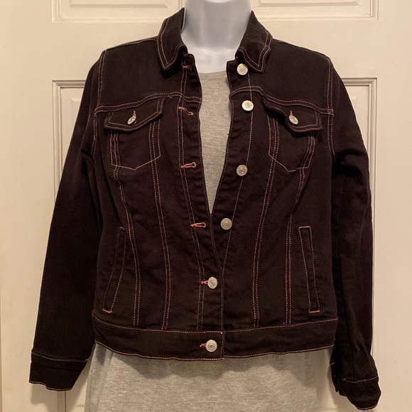 new directions | Jackets & Coats | New Directions Black Stretch Denim ...